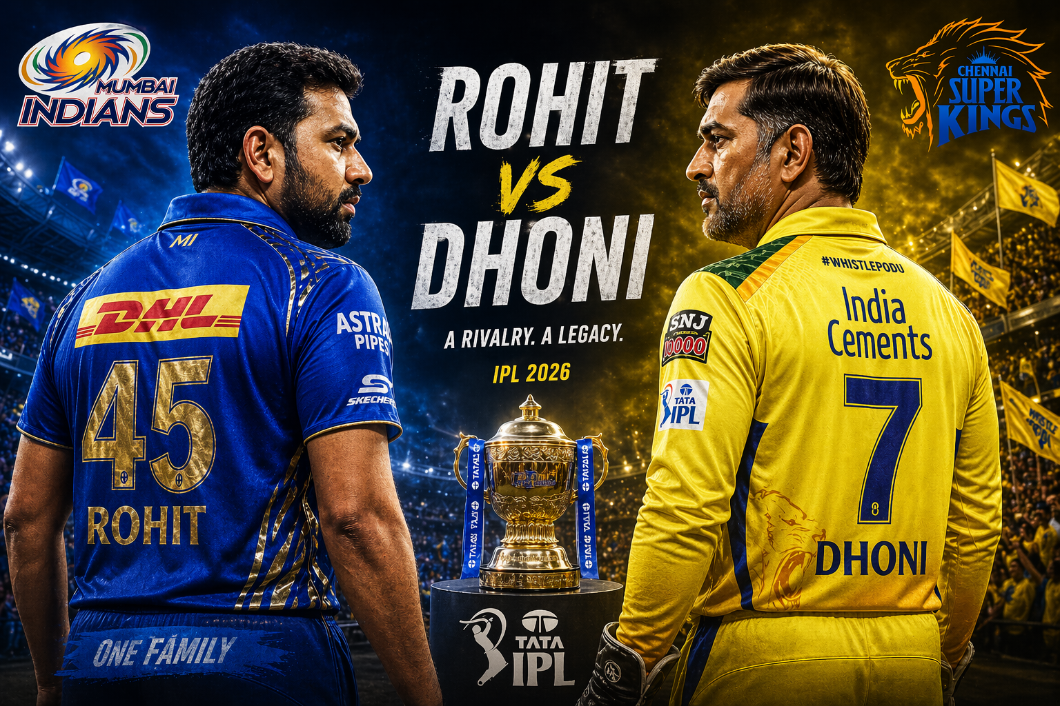 MI vs CSK Clash at Wankhede: Dhoni and Rohit Fitness Doubts Loom Over ...